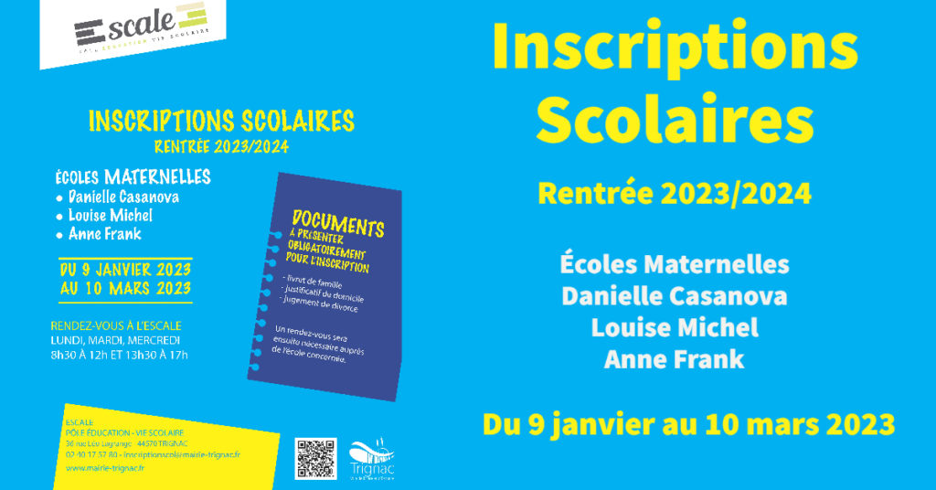 Inscriptions Scolaires 2023-2024 - Divers